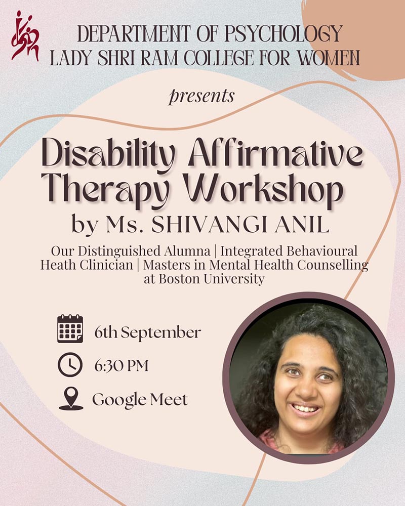 Upcoming Events – Lady Shri Ram College